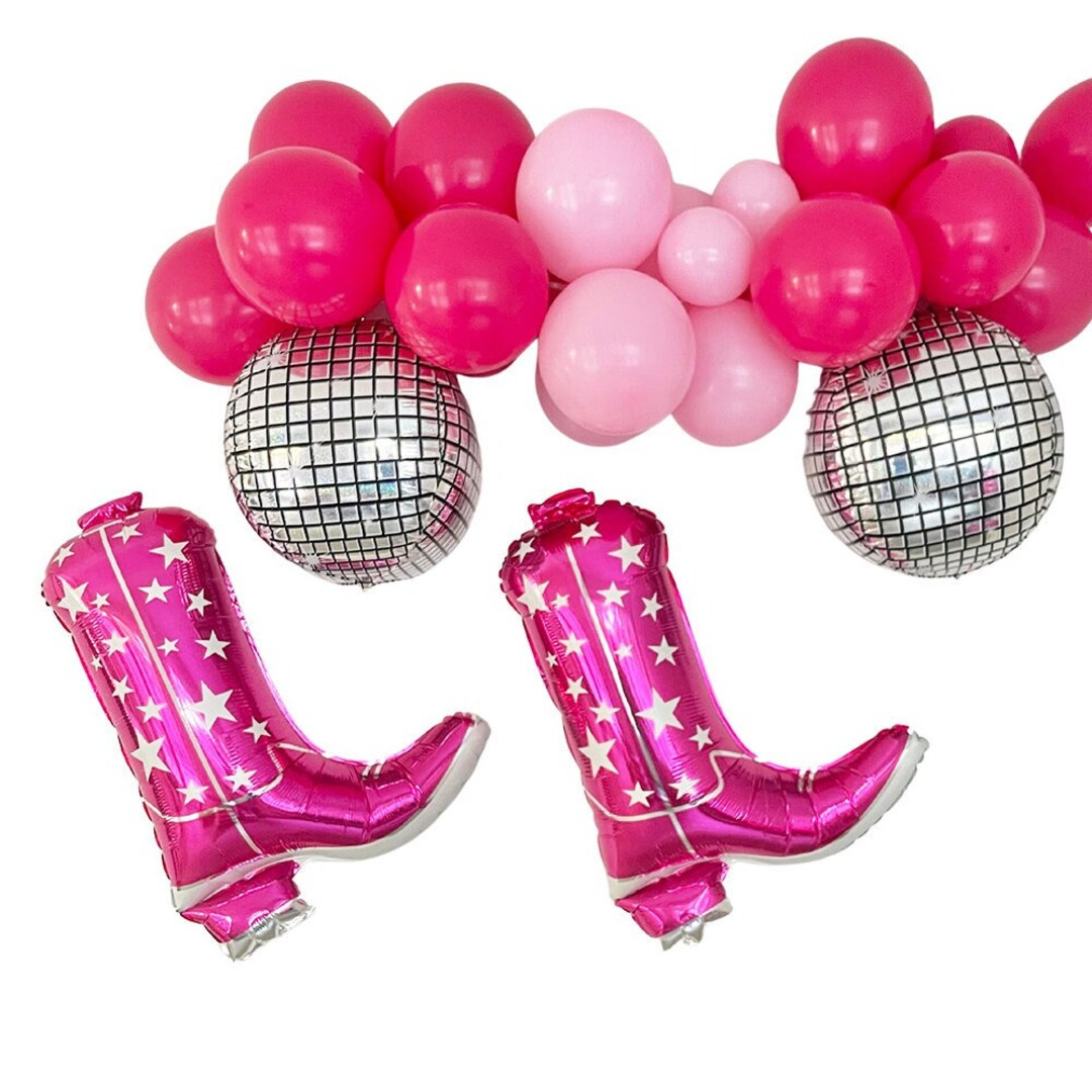 Pink Disco Cowgirl Balloon Garland Last Rodeo Nashville - Etsy