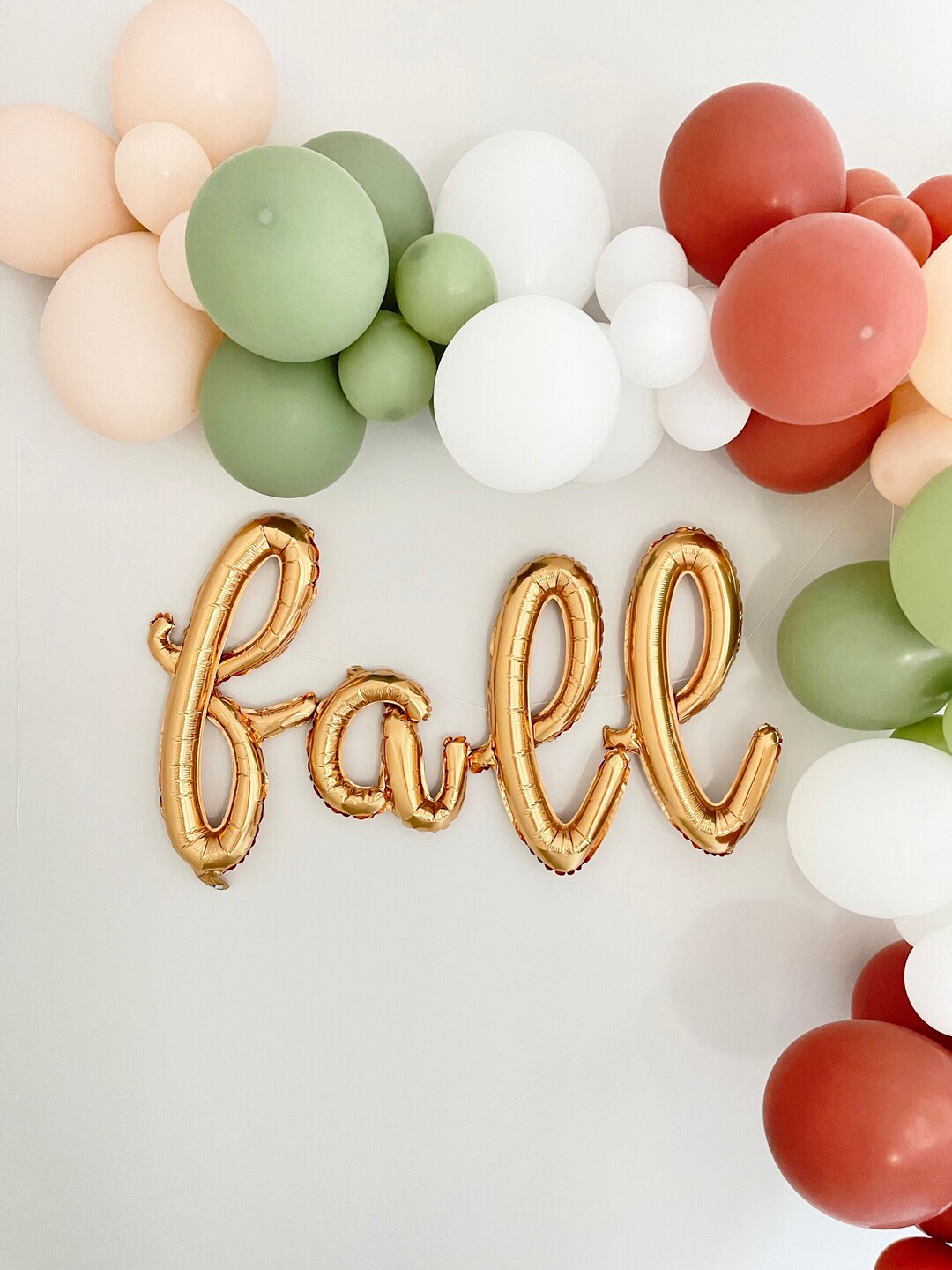 Fall Letter Balloons, Fall Balloon Banner, Thanksgiving Party ...
