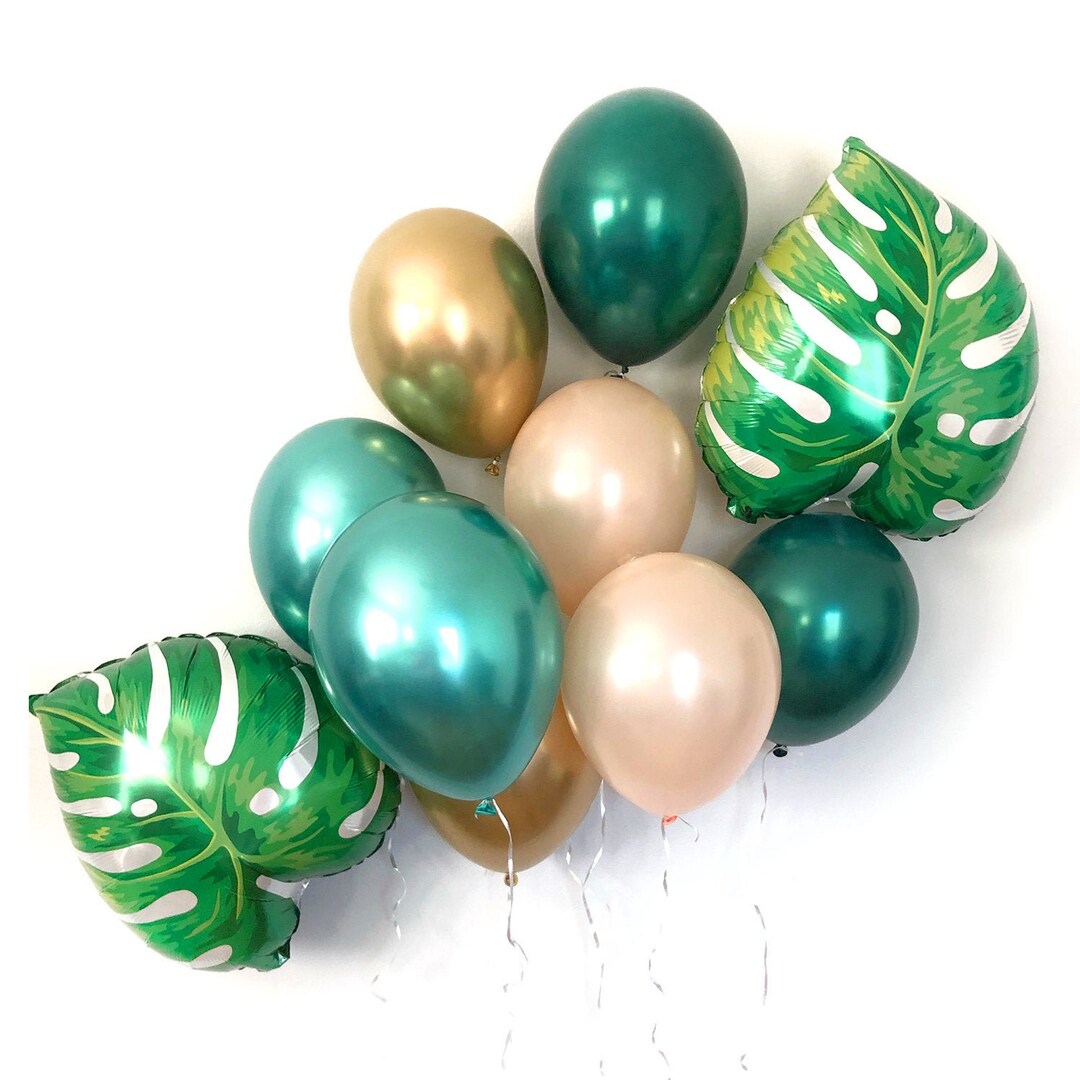 Tropical Party Balloons, Jungle Party Decorations, Safari Party Decor ...