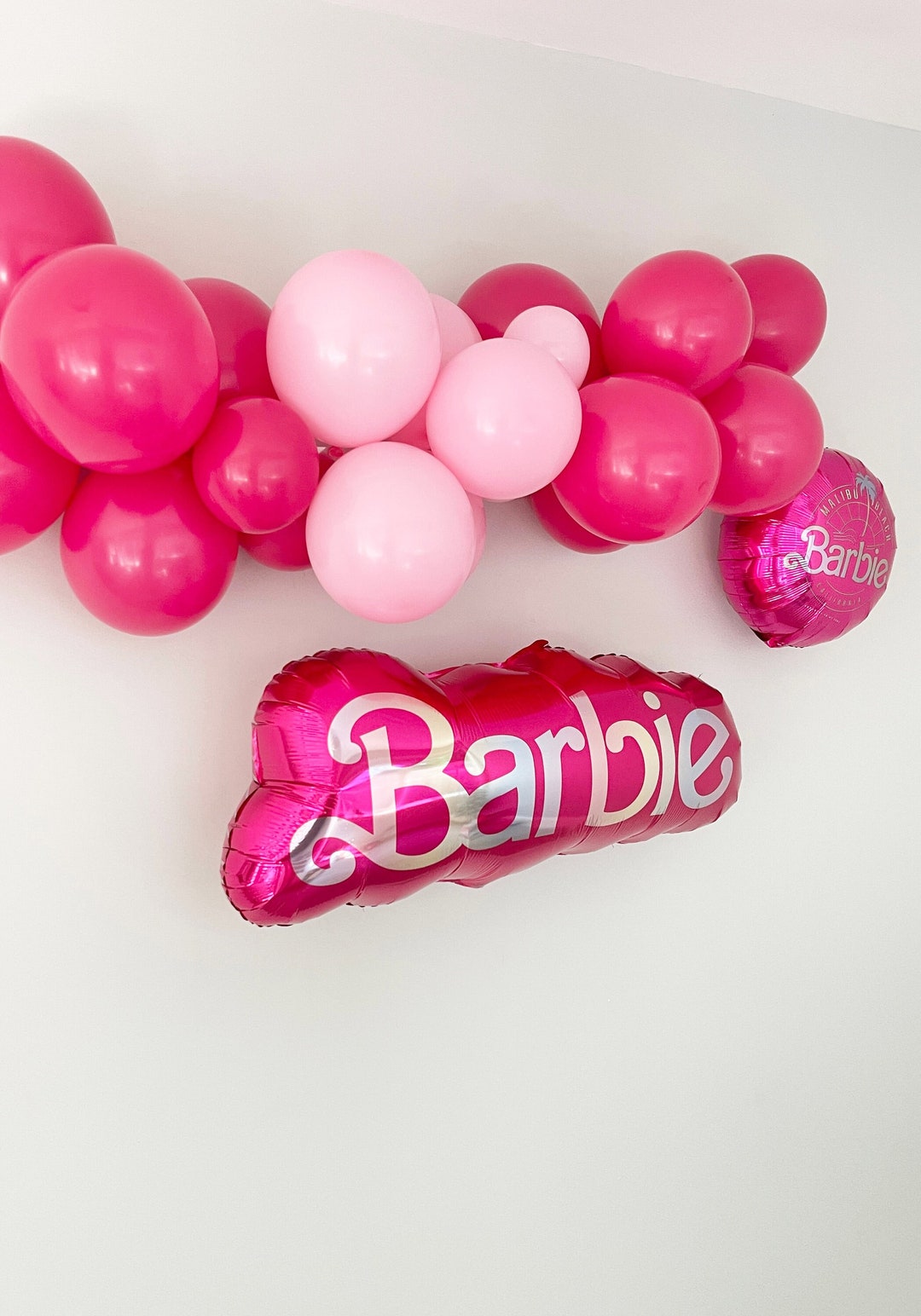 Barbie Balloon Garland, C'mon Let's Go Party Arch, Malibu Barbie ...