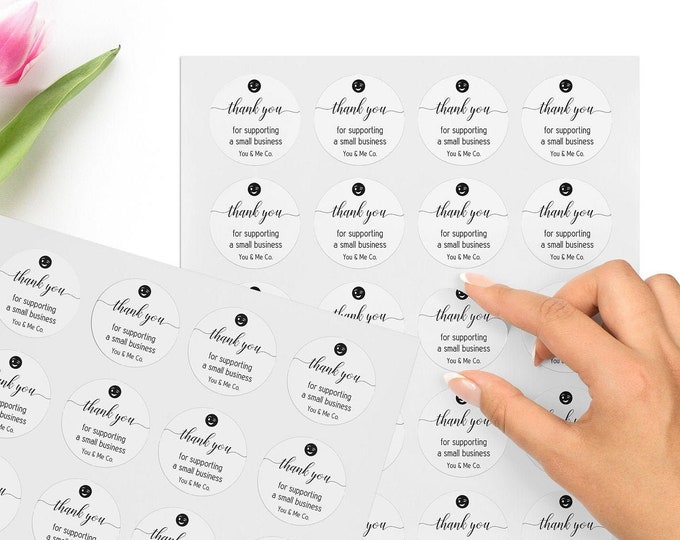 Thank You for Your Supporting My Small Business Stickers, Thank You ...