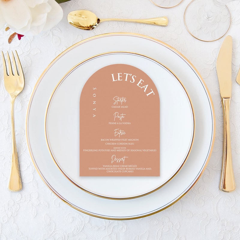 Menu Place Cards - Etsy