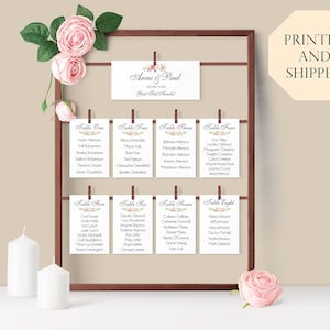 Wedding Seating Cards, Wedding Seating Plan, Country, Rustic Wedding ...