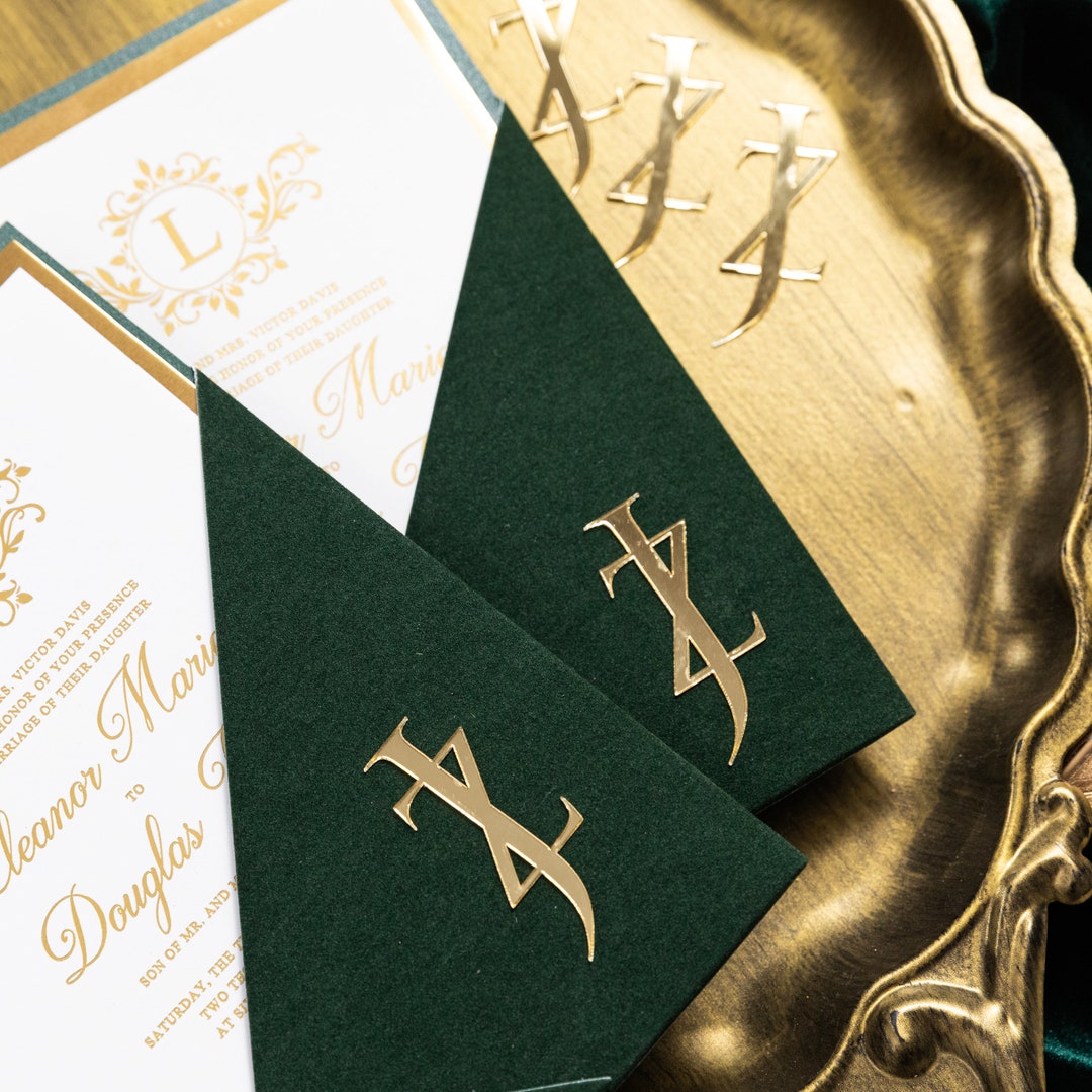 Luxury 3D Acrylic Monogram Stickers, Acrylic Letters, Wedding Acrylic ...