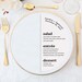 Half Circle Menu Cards, Wedding Menu Cards, Arch Menu Cards, Charger ...