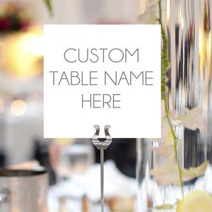Table Numbers, Wedding Table Name, Wedding Reception Table Numbers ...