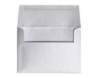 Silver Shimmer Metallic Envelopes for Wedding Invitations - Etsy