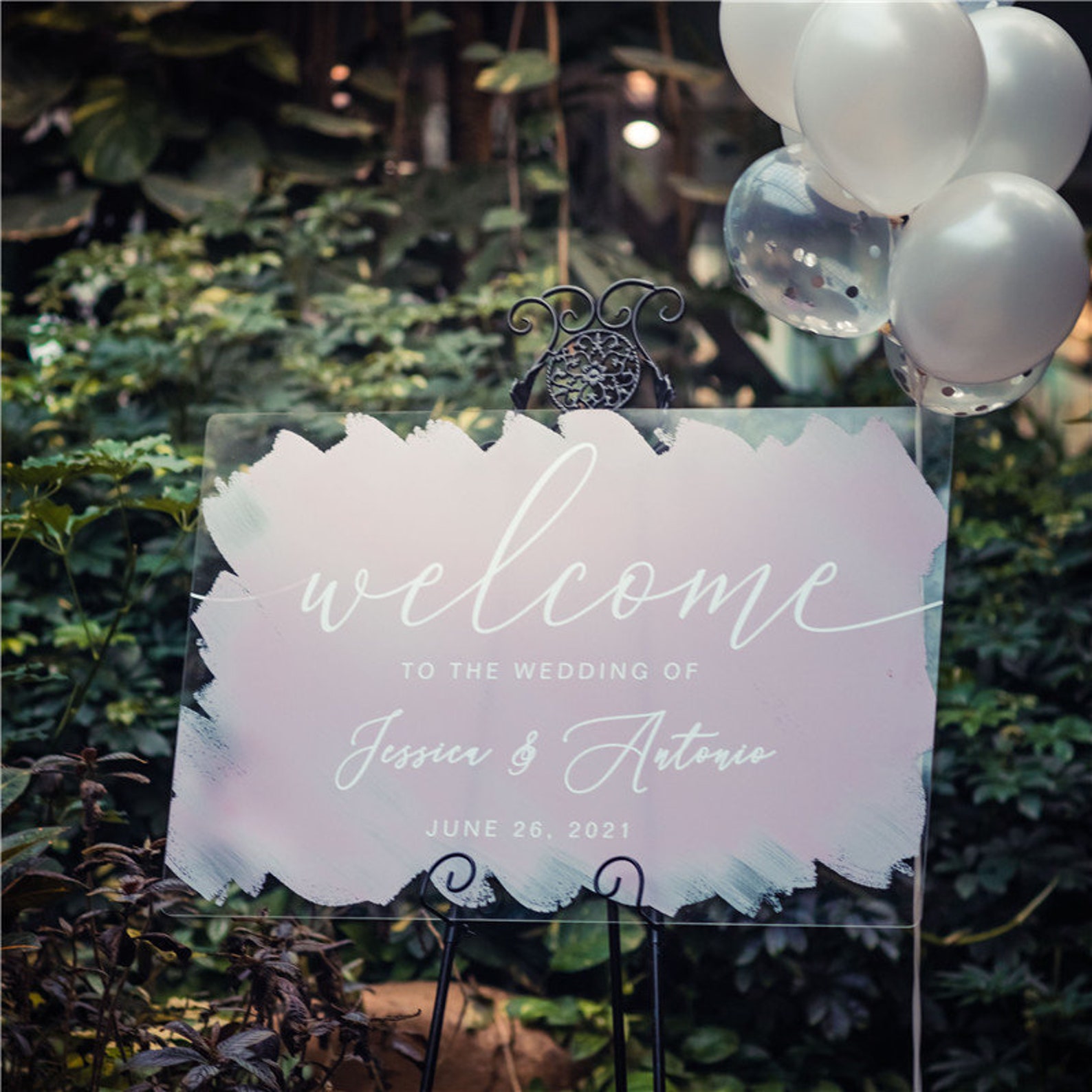 Painted Acrylic Wedding Sign Welcome Acrylic Wedding Signs - Etsy Canada
