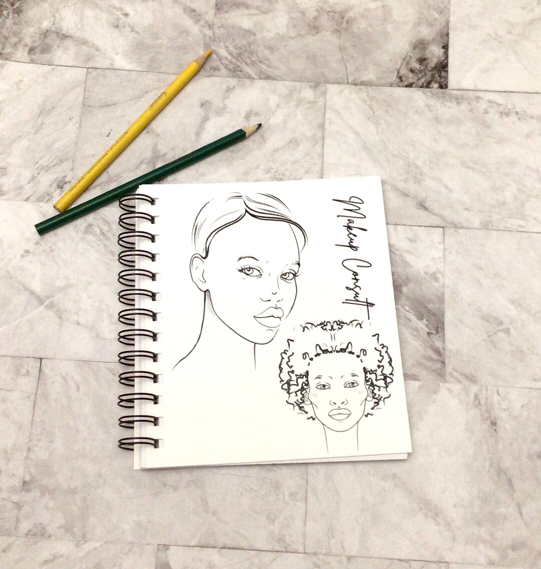 Makeup Artist Trial Notebook, Mini Consultation Notebook, Aesthetician ...