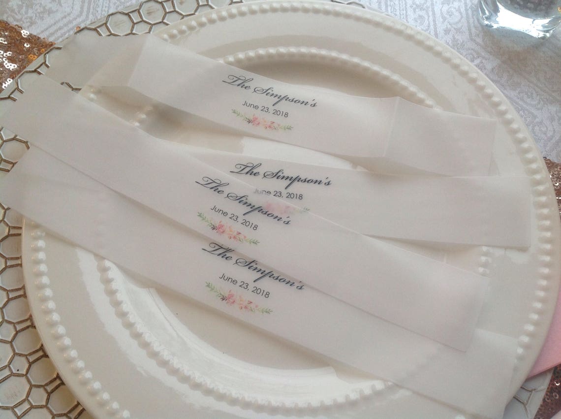 Wedding Invitation Belly Band Vellum Translucent Belly Band | Etsy