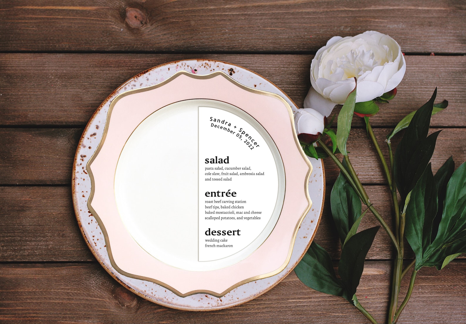 Half Circle Menu Cards Wedding Menu Cards Arch Menu Cards - Etsy