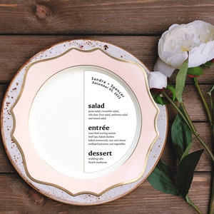 Half Circle Menu Cards, Wedding Menu Cards, Arch Menu Cards, Charger ...