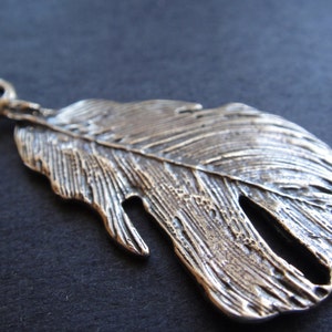 Solid Bronze Large Feather, Bronze Feather, Large Feather - Etsy