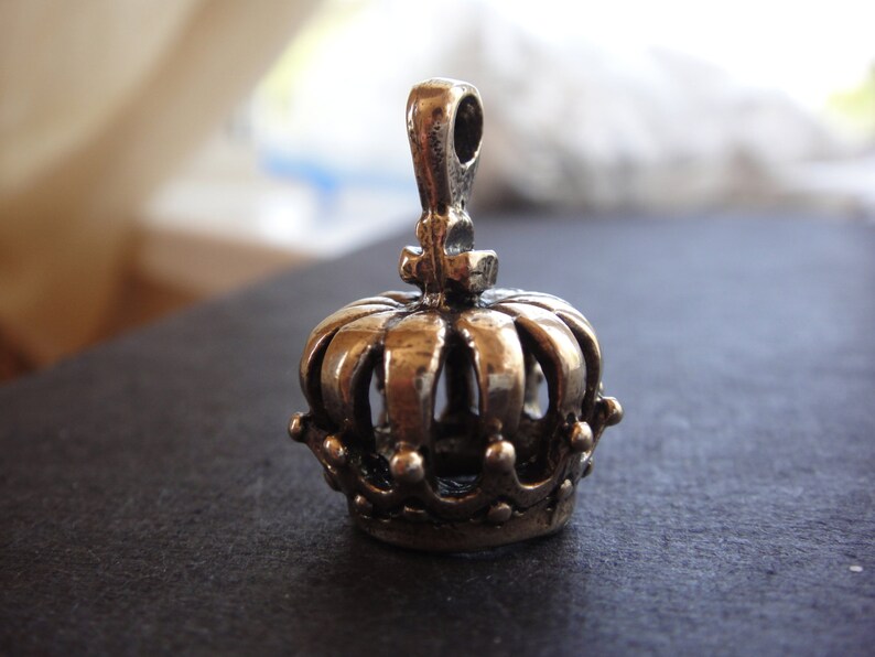 Solid Bronze Crown Crown Bronze Crown Bronze Crown Charm - Etsy