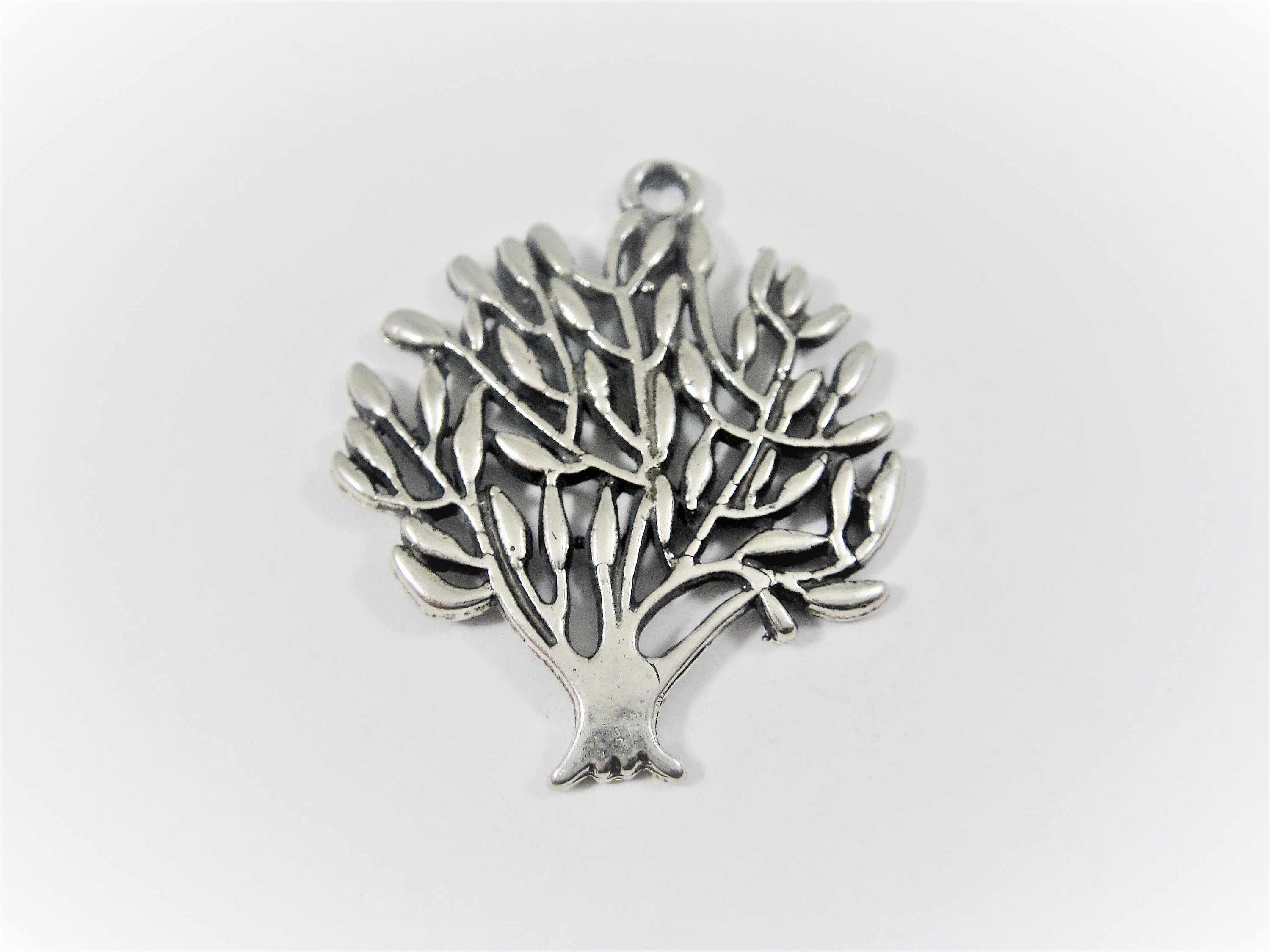 925 Sterling Silver Large Tree Charm Silver Large Tree of - Etsy Ireland