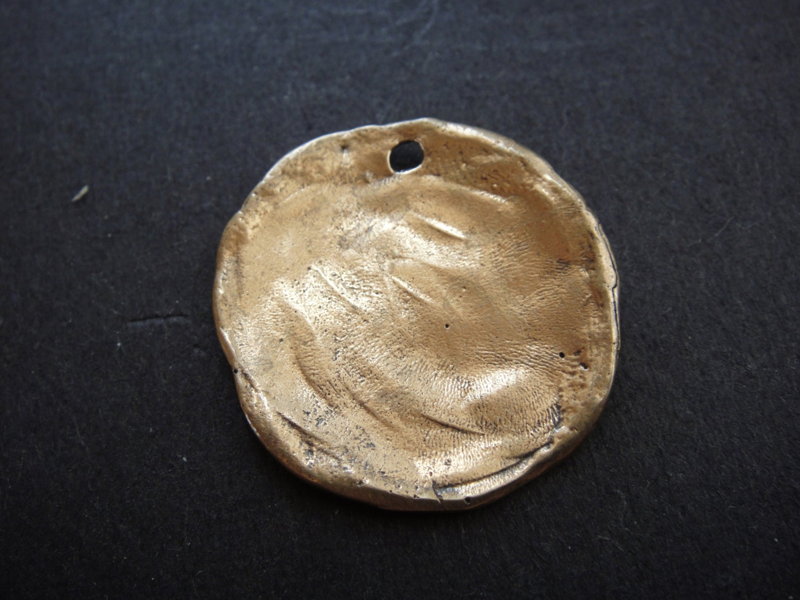 Solid Bronze Large Disc With Bird Bronze Bird Pendant With - Etsy