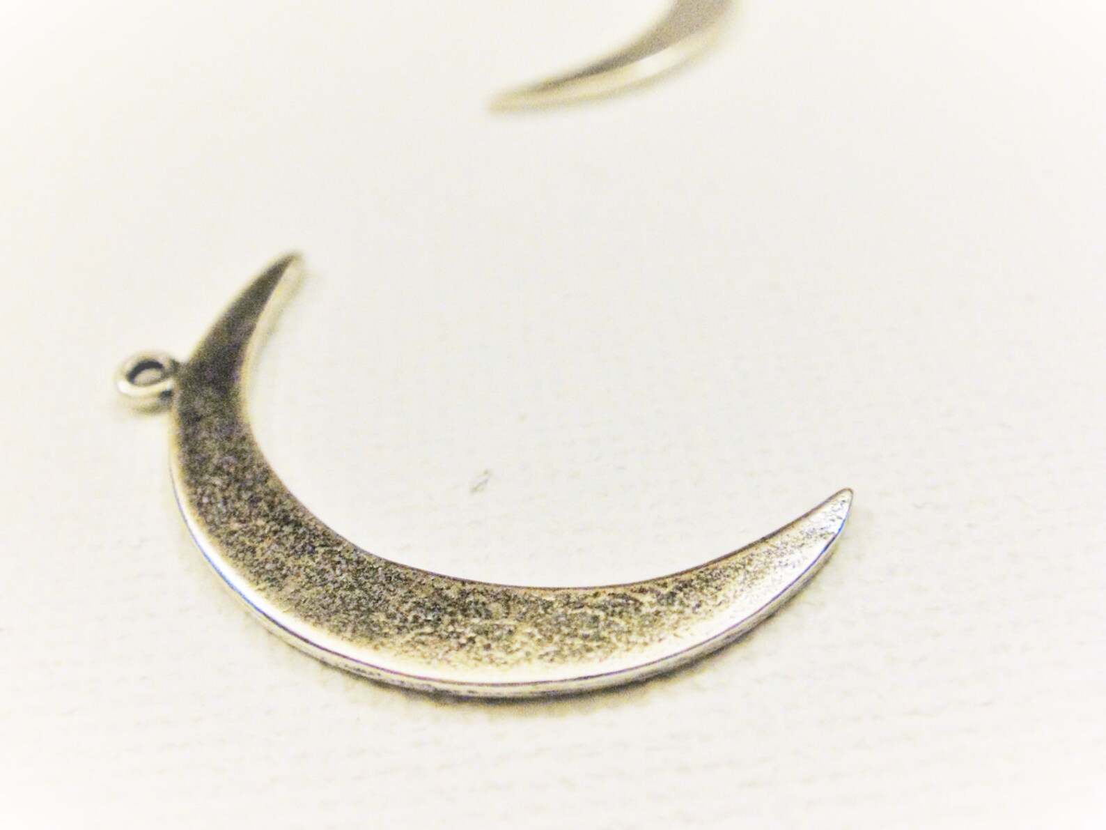 925 Sterling Silver Moon Charm Silver Crescent Moon Silver - Etsy