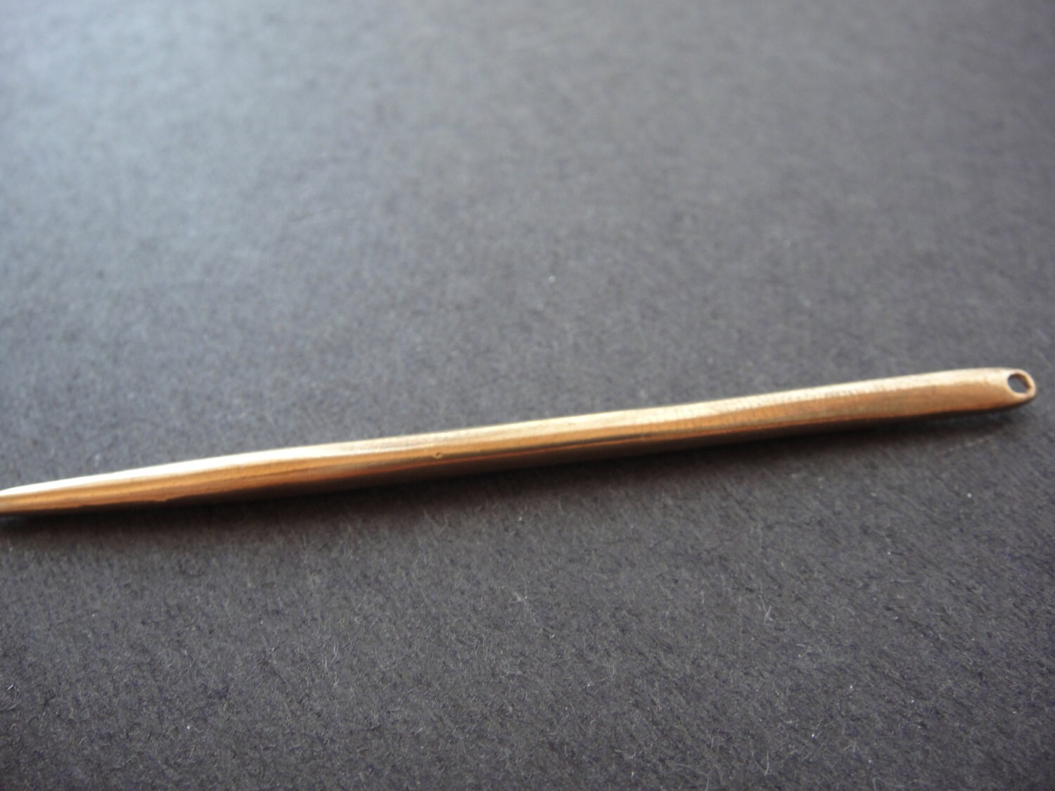 Solid Bronze Extra Long Skinny Needle Bronze Long Needle - Etsy