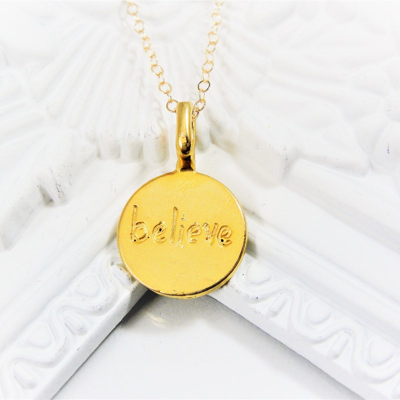 Believe Necklace - Etsy