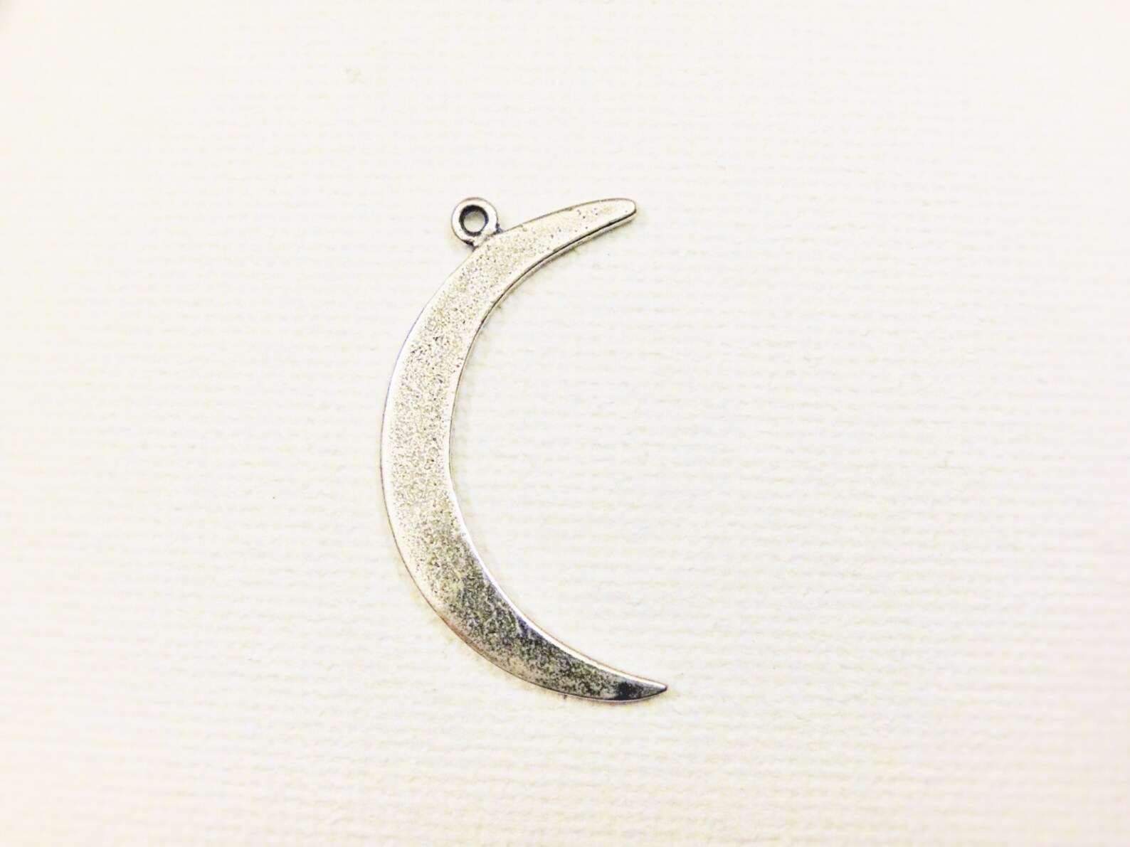 925 Sterling Silver Moon Charm Silver Crescent Moon Silver - Etsy