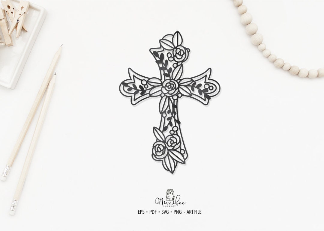 Church Cross SVG Church Ceremony CUT File Art Plotter File Paper Cut ...