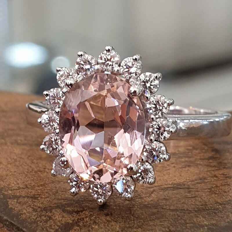 Pink Morganite Ring - Etsy