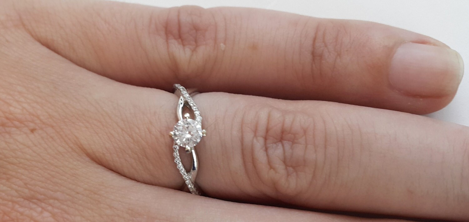 Infinity Ring Engagement Ring Infinity Engagement Ring | Etsy