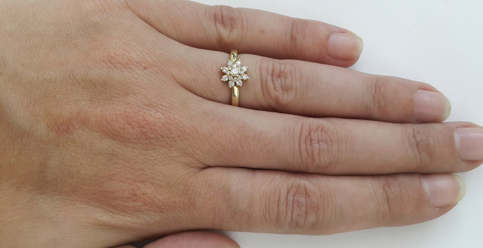 Flower Engagement Ring Promise Ring Statement Ring Unique - Etsy