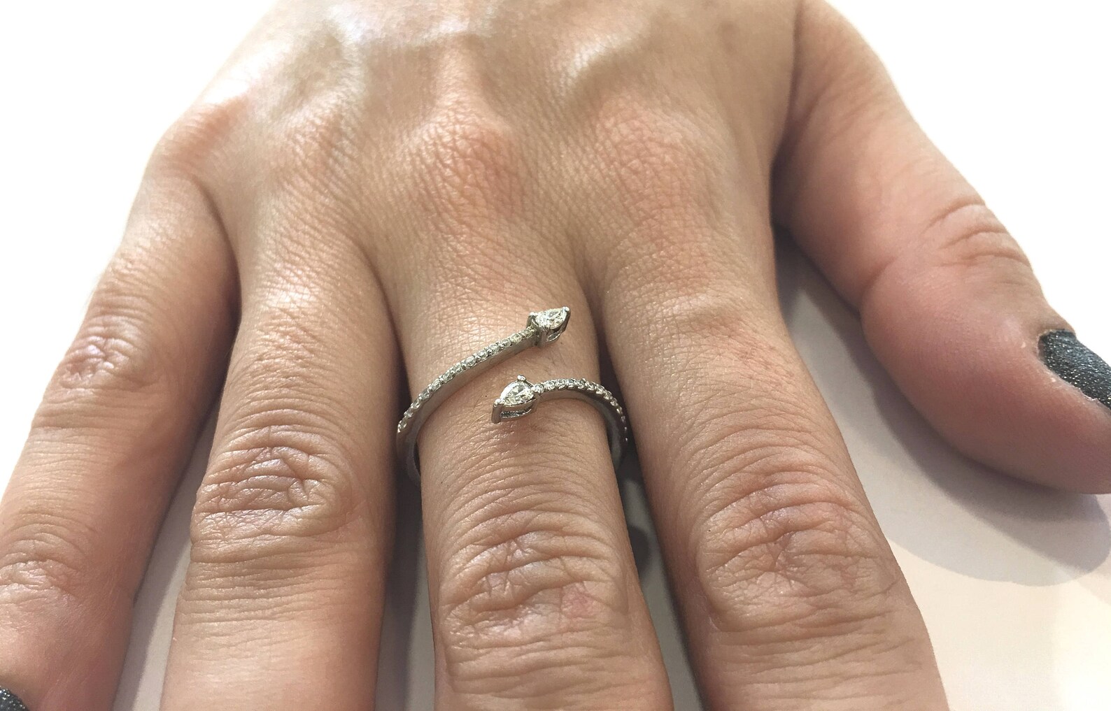 Snake Ring White Gold Snake Ring Engagement Ring Wedding Ring - Etsy Israel