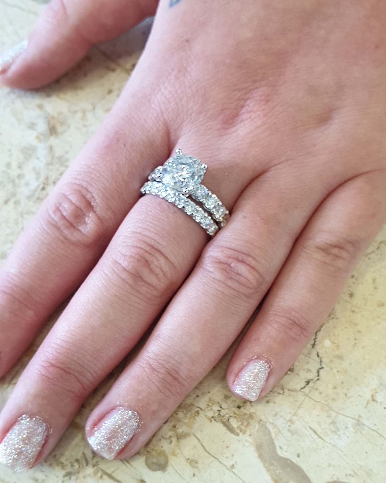 Solitaire Engagement Wedding Bridal Set 5.00ct Moissanite And | Etsy