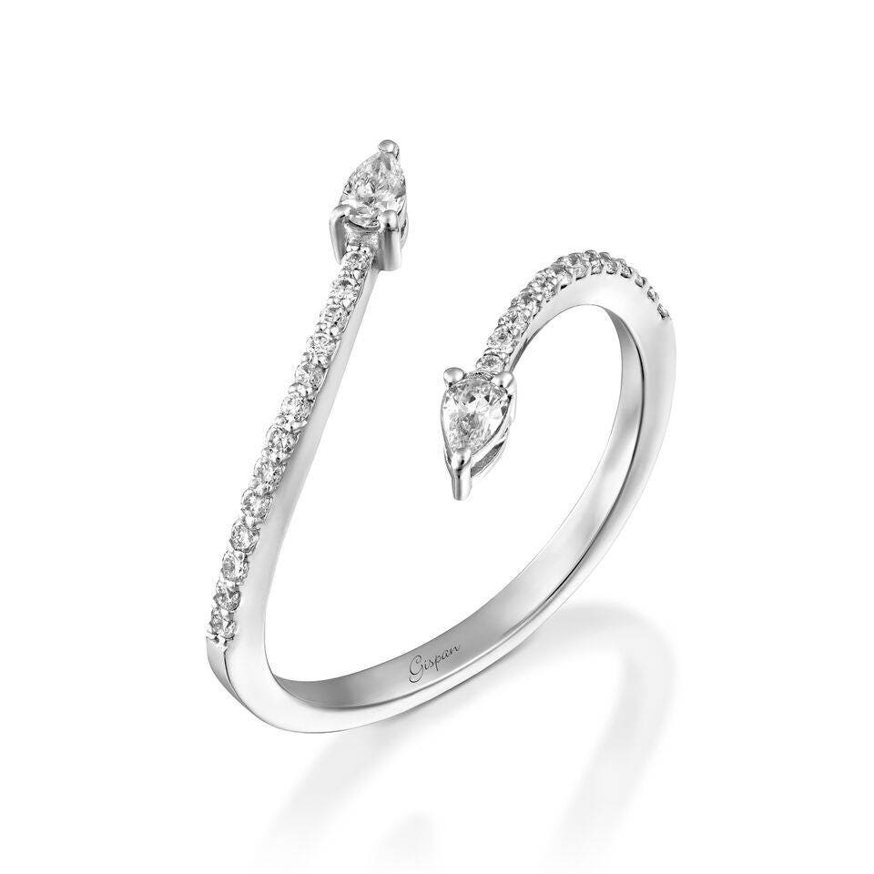 Snake Ring White Gold Snake Ring Engagement Ring Wedding Ring - Etsy Israel