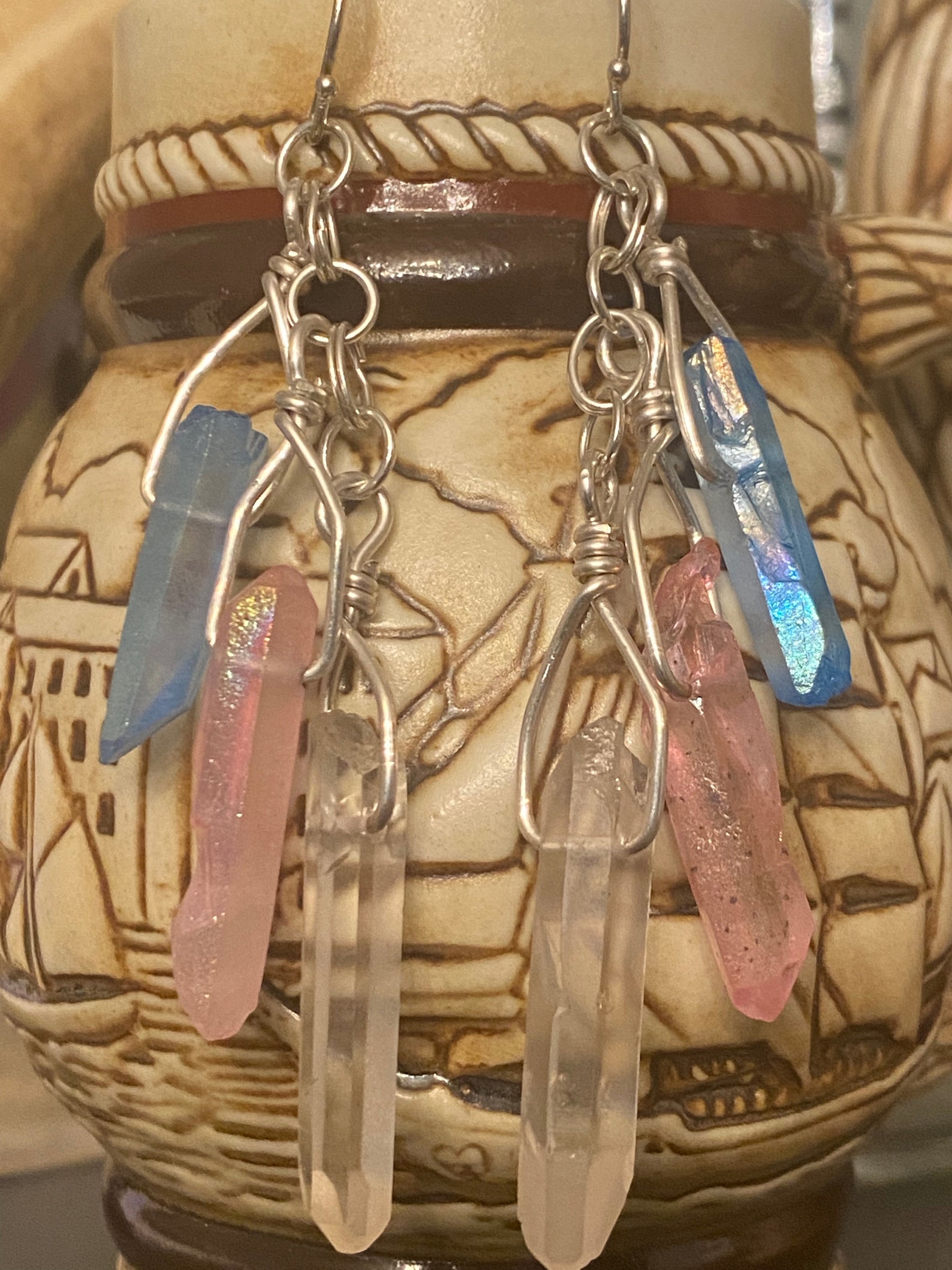 Trans Pride Crystal Earrings - Etsy