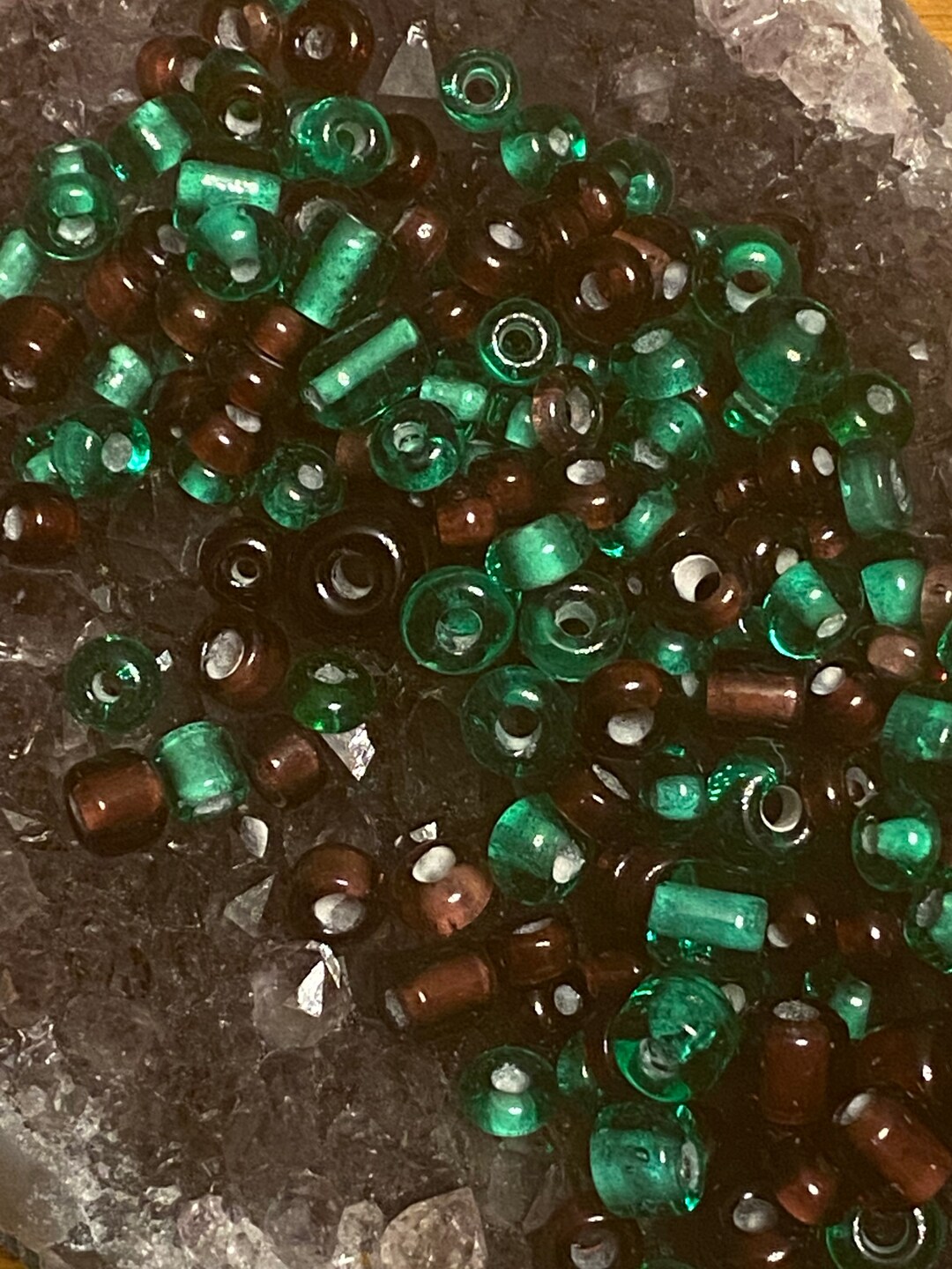 Bag of Small Lamp Work Beads - Etsy
