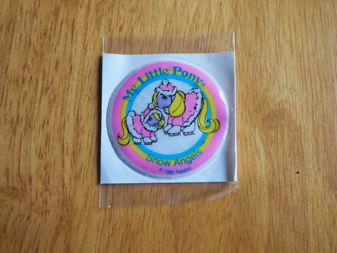 Vintage My Little Pony Sticker Snow Angels Pony Wear MLP - Etsy