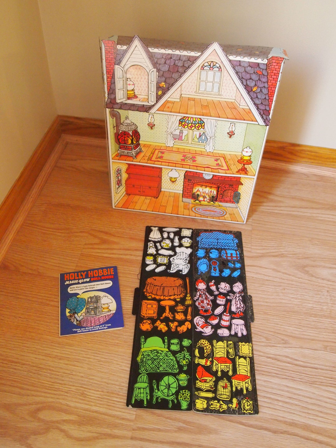 Vintage Holly Hobbie Magic Glow Dollhouse Colorforms Playset - Etsy