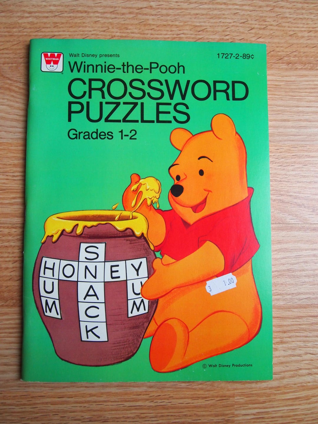 Vintage Winnie the Pooh Crossword Puzzle Book - Etsy