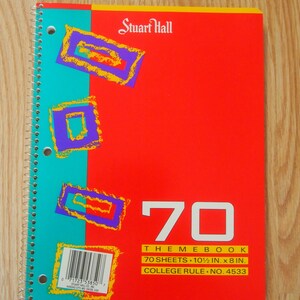 Vintage 80s Stuart Hall Color Block College Rule Spiral Notebooks - Etsy