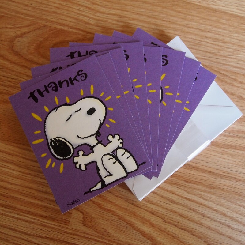 Snoopy Cards - Etsy