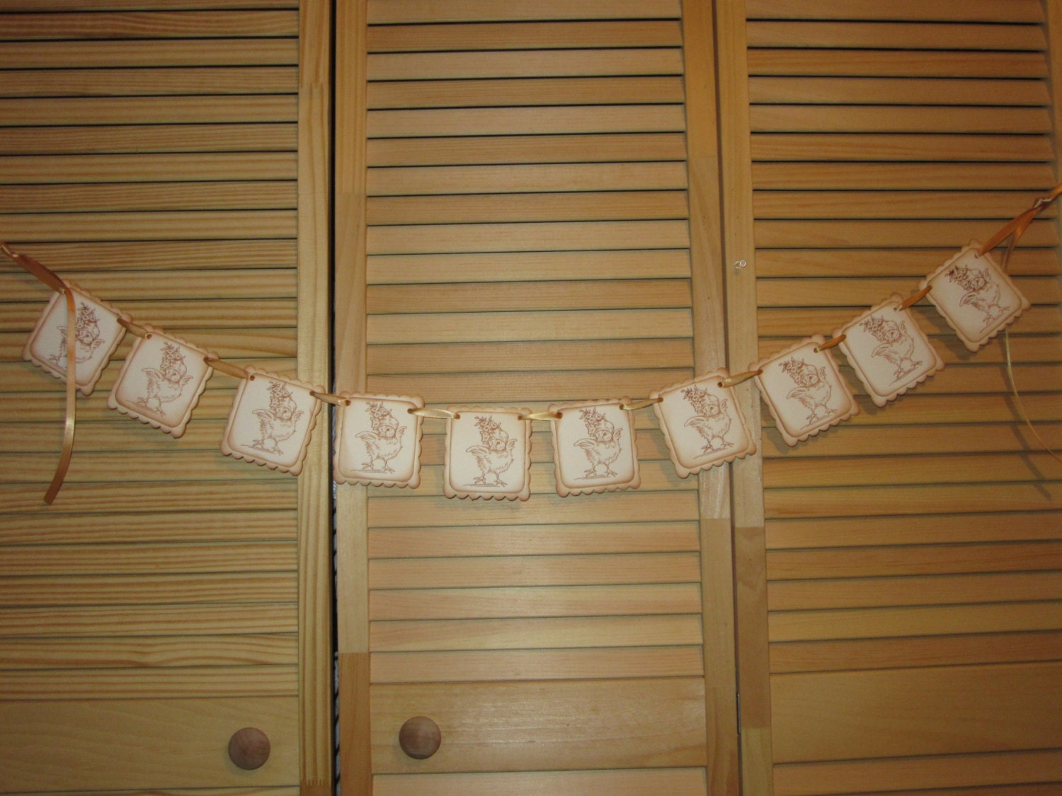 Vintage Hand Made Baby Chicks Shower Banner Vintage Hand Made - Etsy