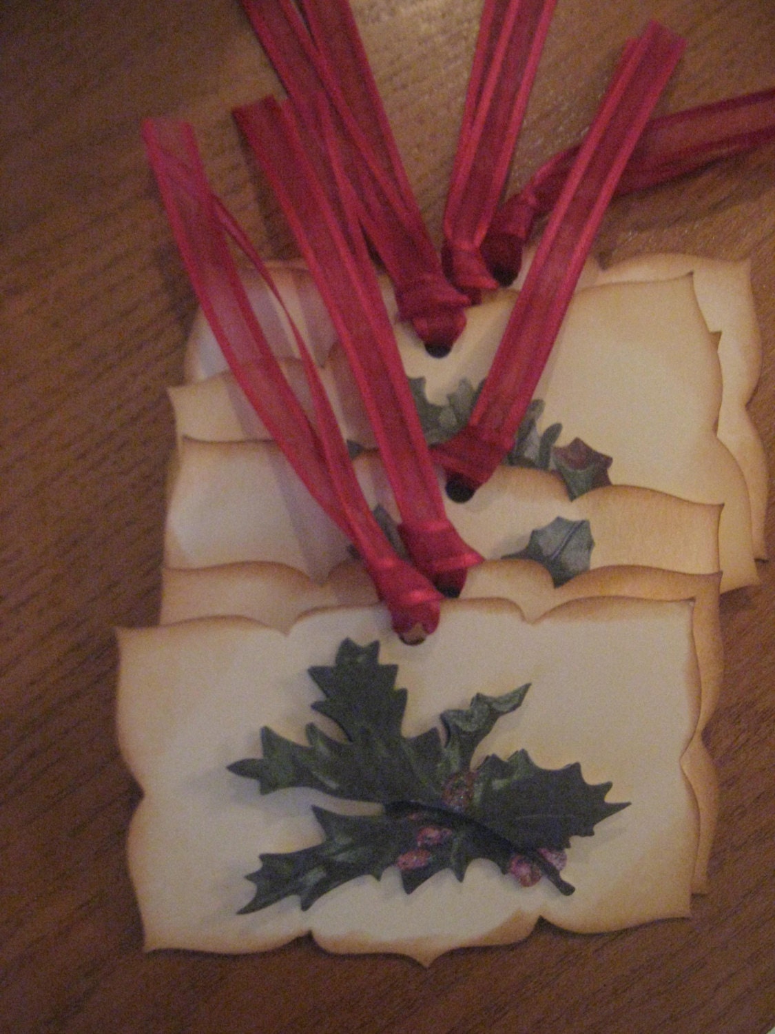 Vintage Hand Made Gift Tags Holiday Hand Made Gift Tags Olde - Etsy