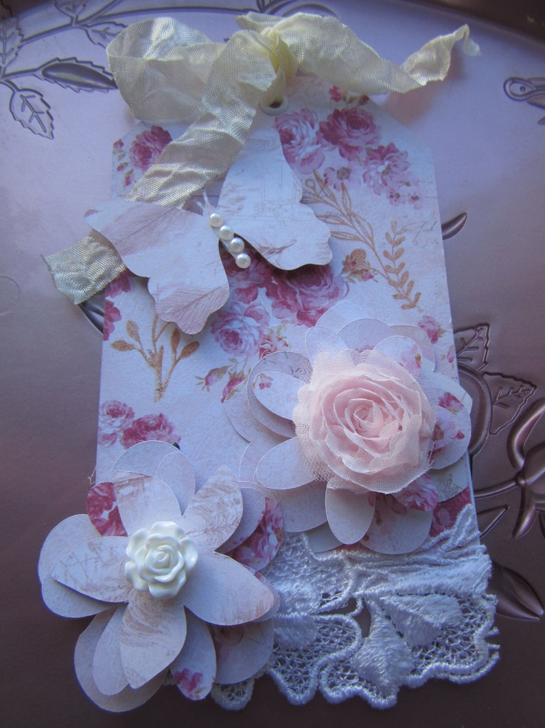 Vintage Handmade Journal Scrapbook Tags - Etsy
