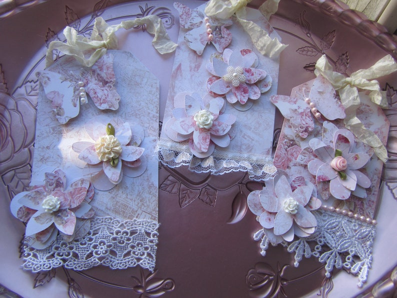 Vintage Handmade Journal Scrapbook Tags - Etsy