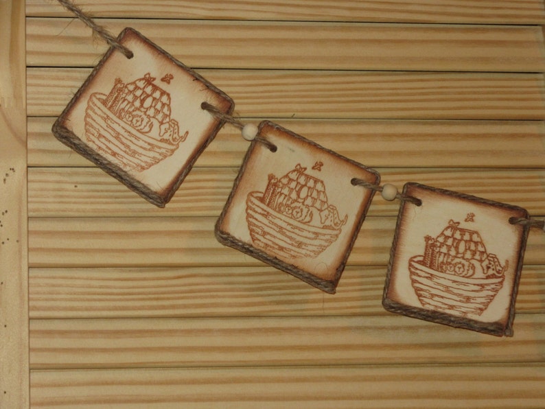 Noah's Ark Banner Noah Noah's Ark Rustic Ark - Etsy