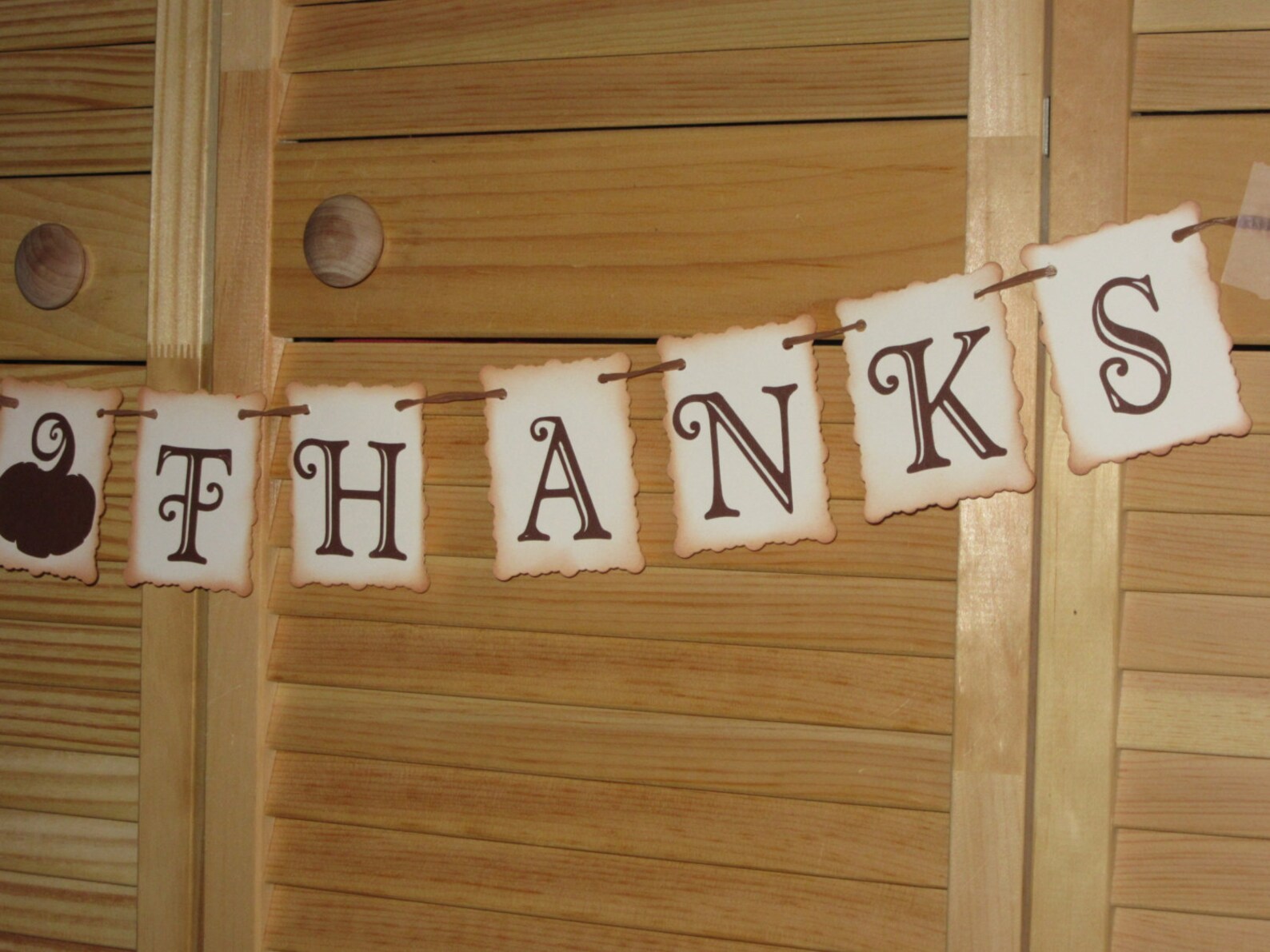 Give Thanks Banner Fall Autumn Banner - Etsy