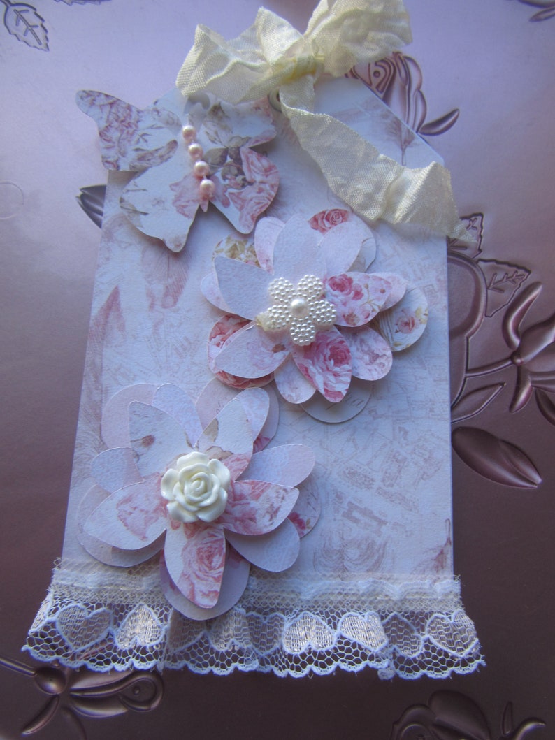 Vintage Handmade Journal Scrapbook Tags - Etsy