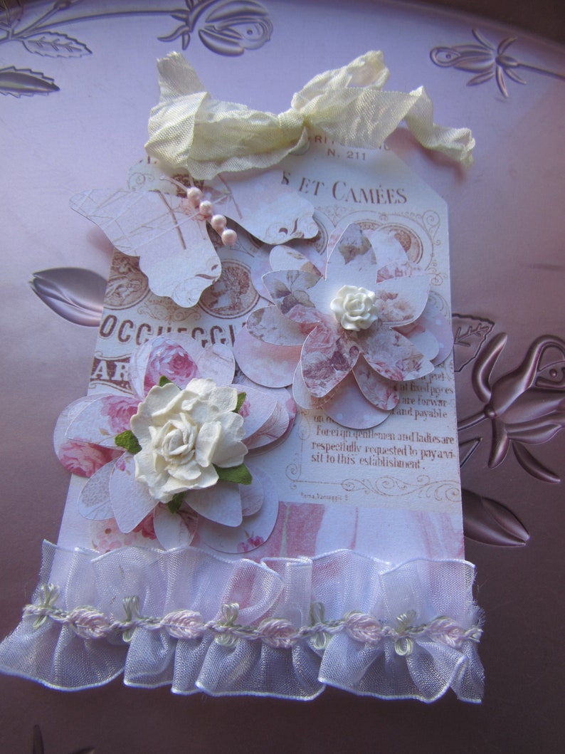 Vintage Handmade Journal Scrapbook Tags - Etsy