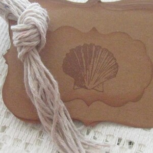 Hand Made Shell Gift Tags, Wish Tags, Hang Tags, Thank You Tags - Etsy