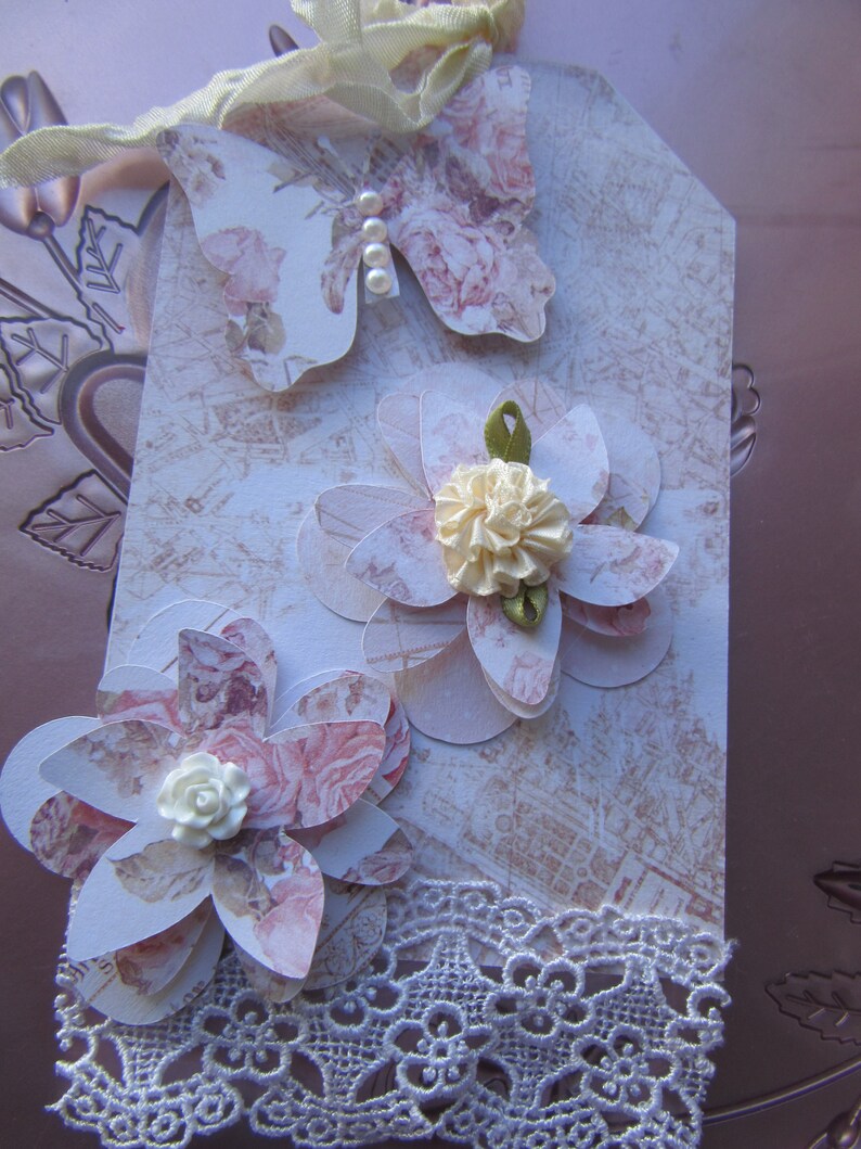 Vintage Handmade Journal Scrapbook Tags - Etsy