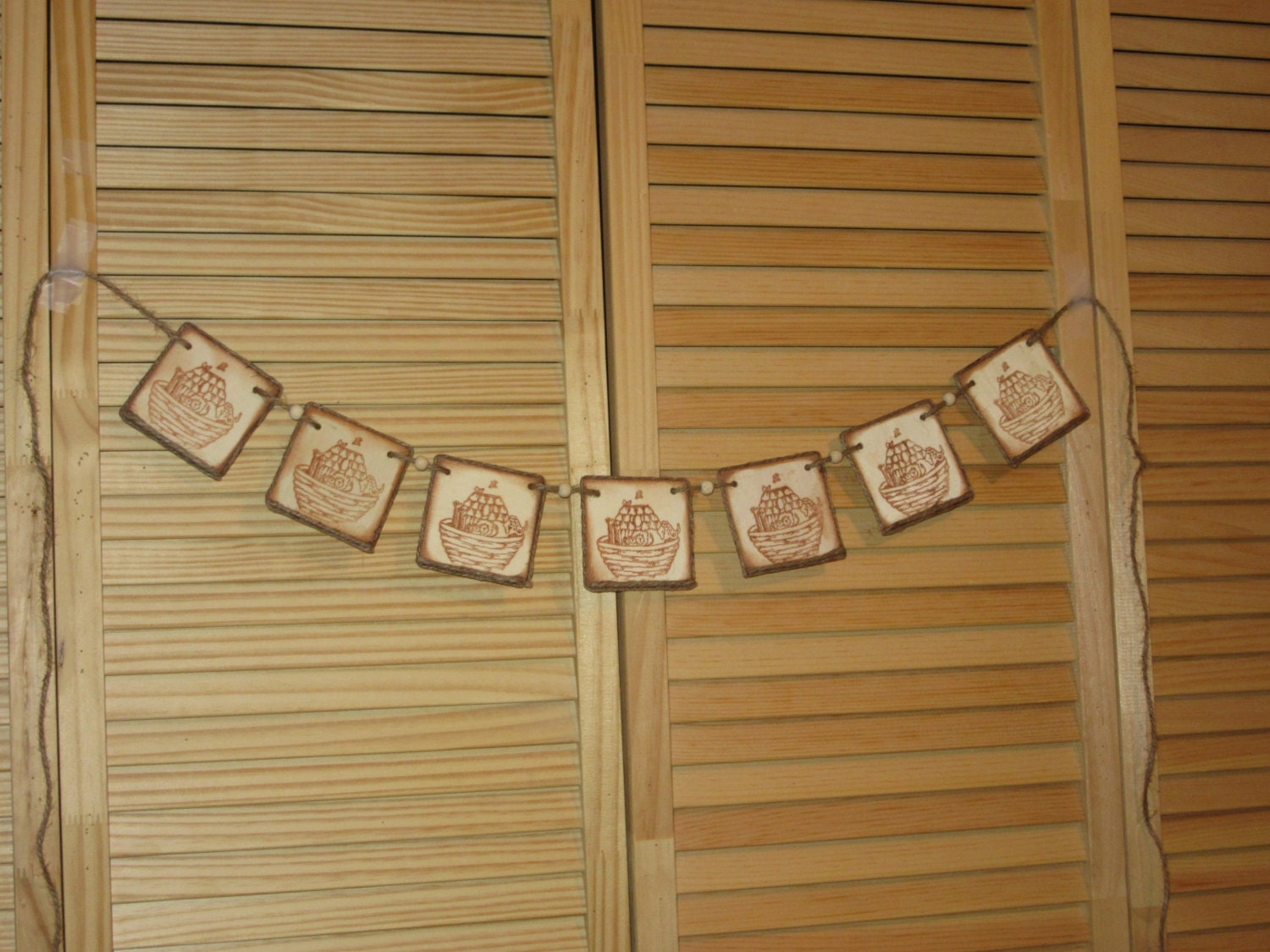 Noah's Ark Banner, Noah, Noah's Ark, Rustic Ark Banner, Baby Shower ...
