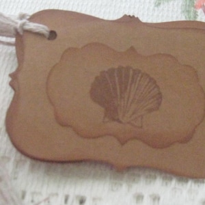 Hand Made Shell Gift Tags, Wish Tags, Hang Tags, Thank You Tags - Etsy
